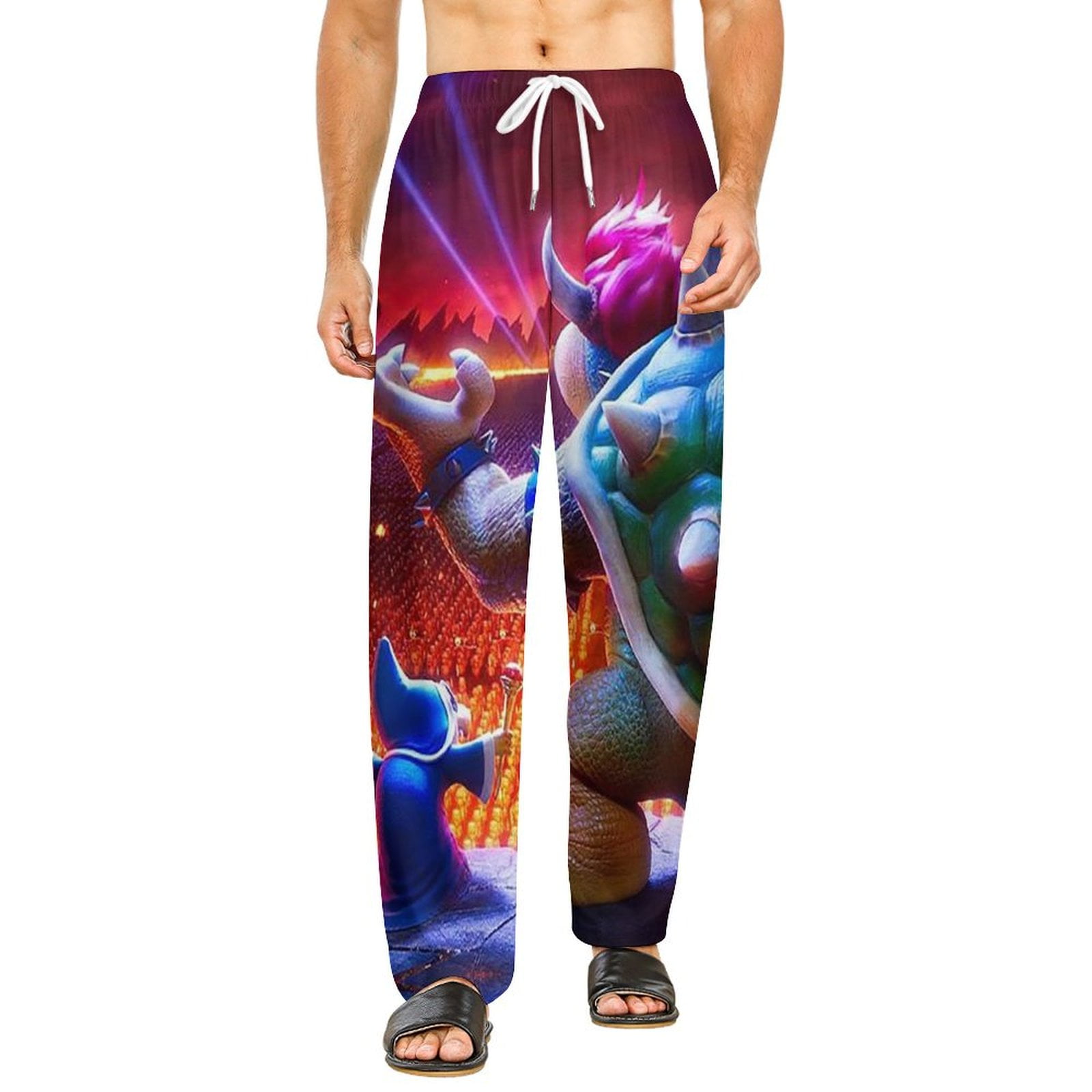 Bowser Star Men's Women's Pajama Sleep Pants Home Sleeping Pants ...
