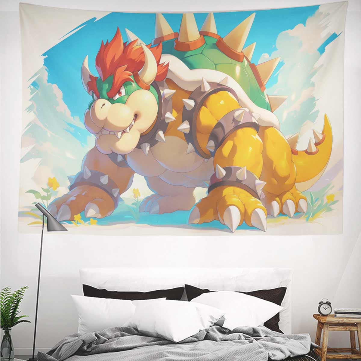 Bowser Tapestry Gift Wall Hanging Backdrop for Room Bedroom Girls Fans ...