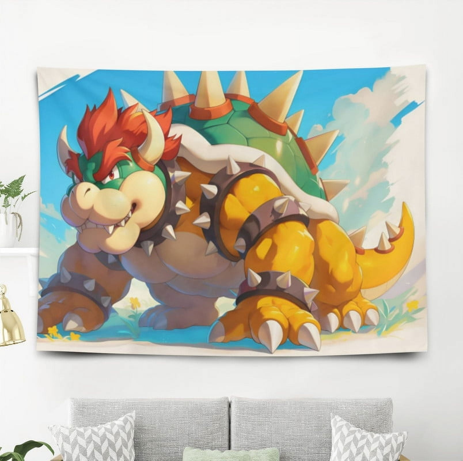 Bowser Tapestry Gift Wall Hanging Backdrop for Room Bedroom Girls or ...