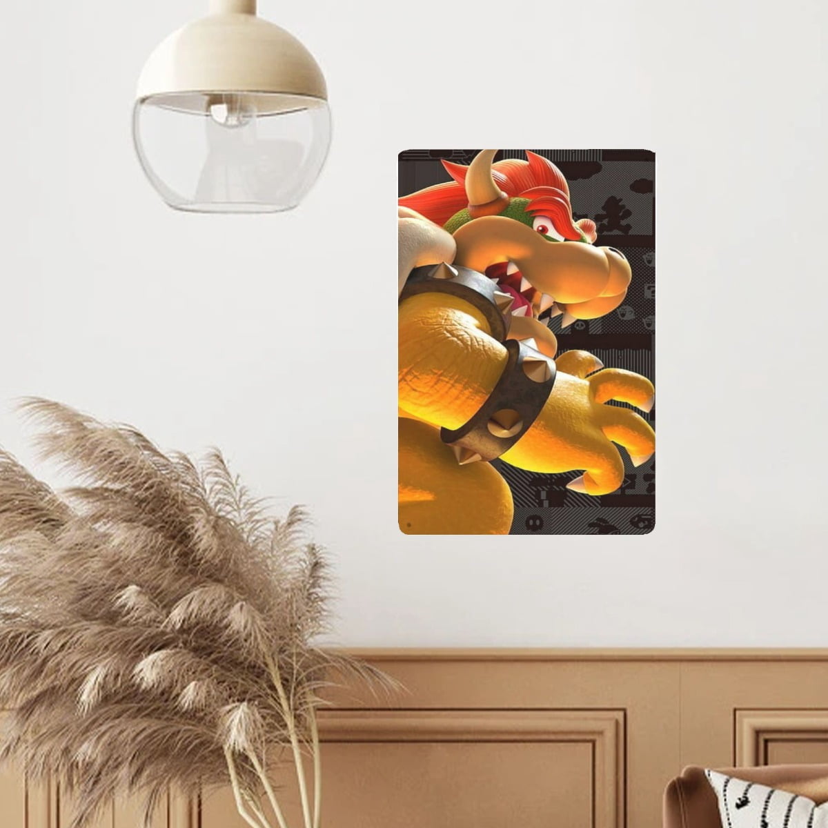 Bowser watercolor suitable for fans of girls or boys, 1 metal tin logo ...