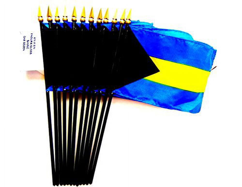 Box of 12 Mini Bahamas Desk & Table Flags (4"x6") - High-Quality ...