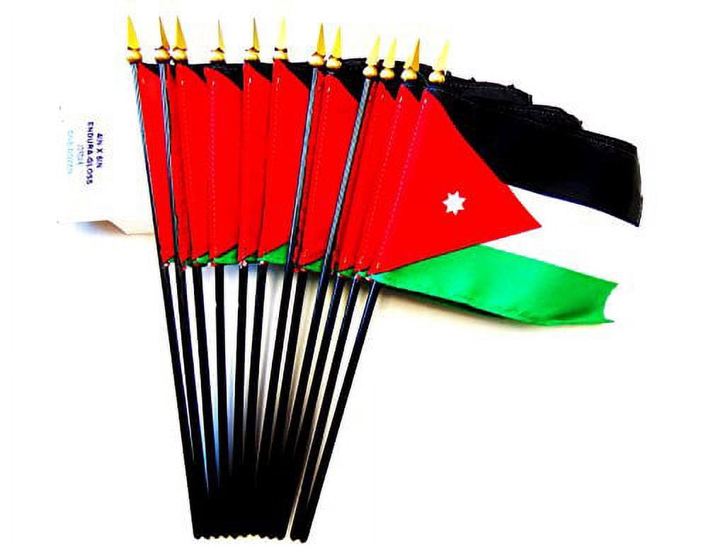 Box of 12 Mini Jordan Desk & Table Flags (4"x6") - High-Quality ...