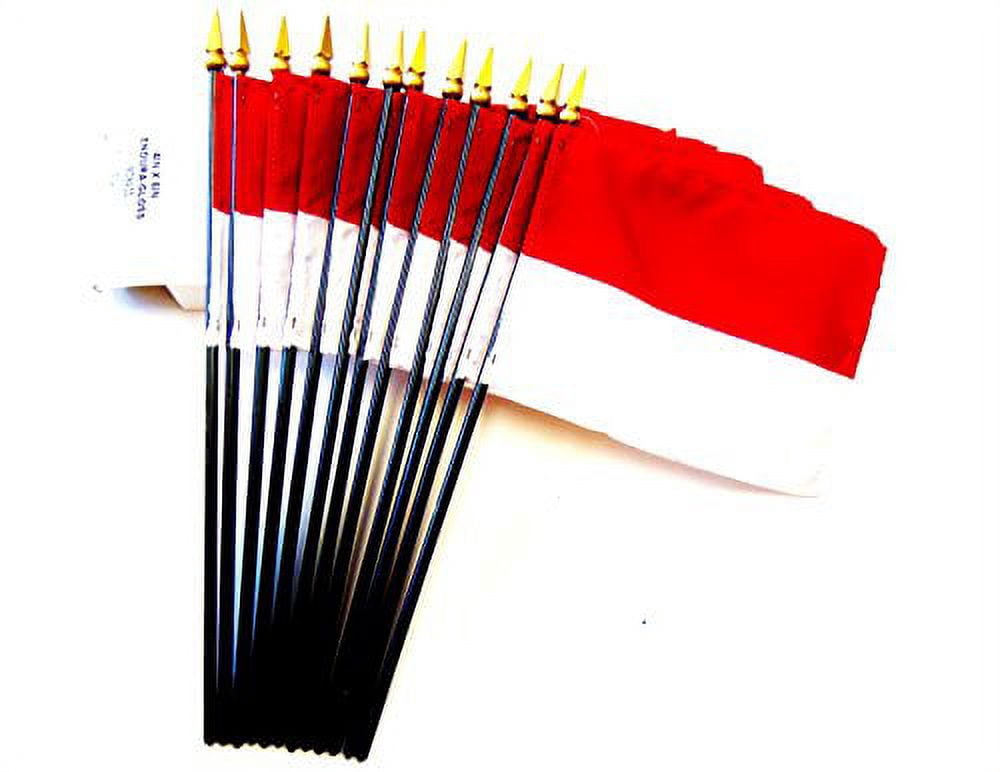 Box of 12 Mini Monaco Desk & Table Flags (4"x6") - High-Quality ...