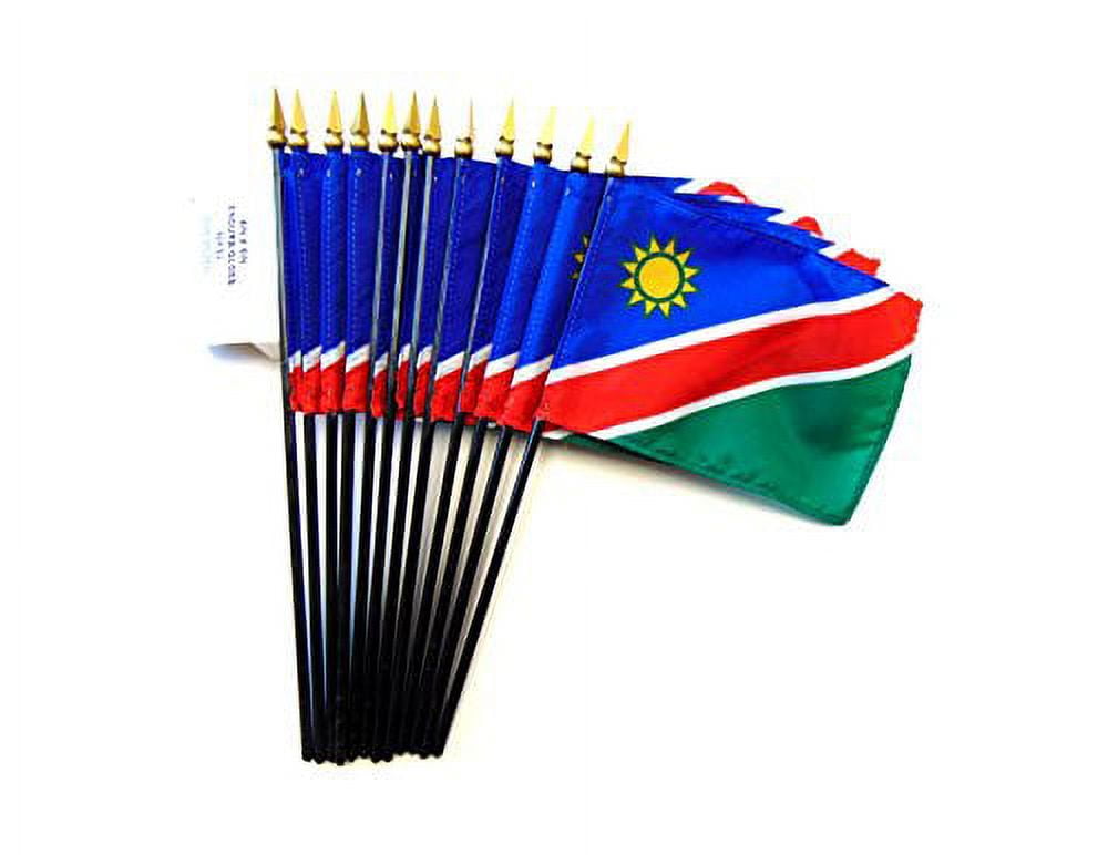 Box of 12 Mini Namibia Desk & Table Flags (4"x6") - High-Quality ...
