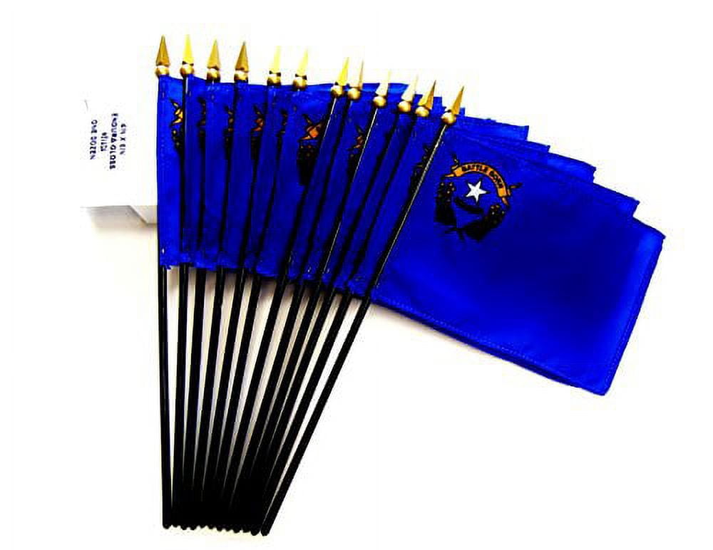 Box of 12 Nevada 4"x6" Miniature Desk & Table Flags; 12 American Made ...