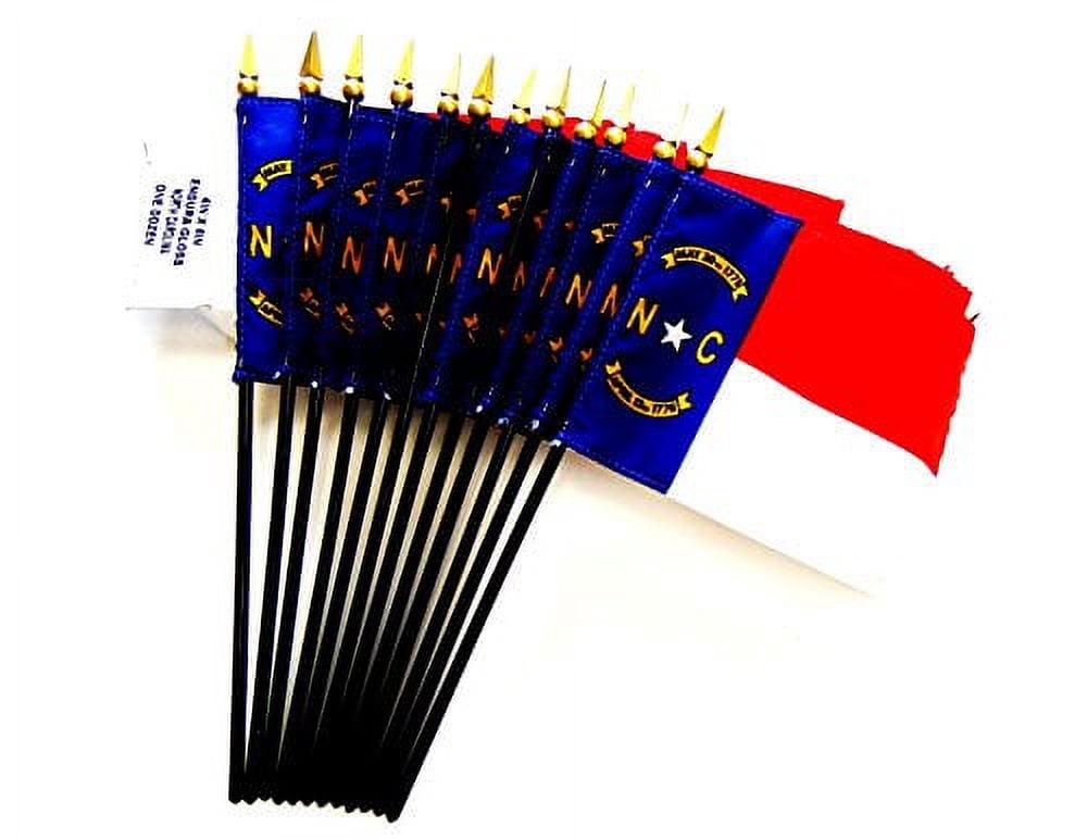 Box of 12 North Carolina 4"x6" Miniature Desk & Table Flags; 12 ...