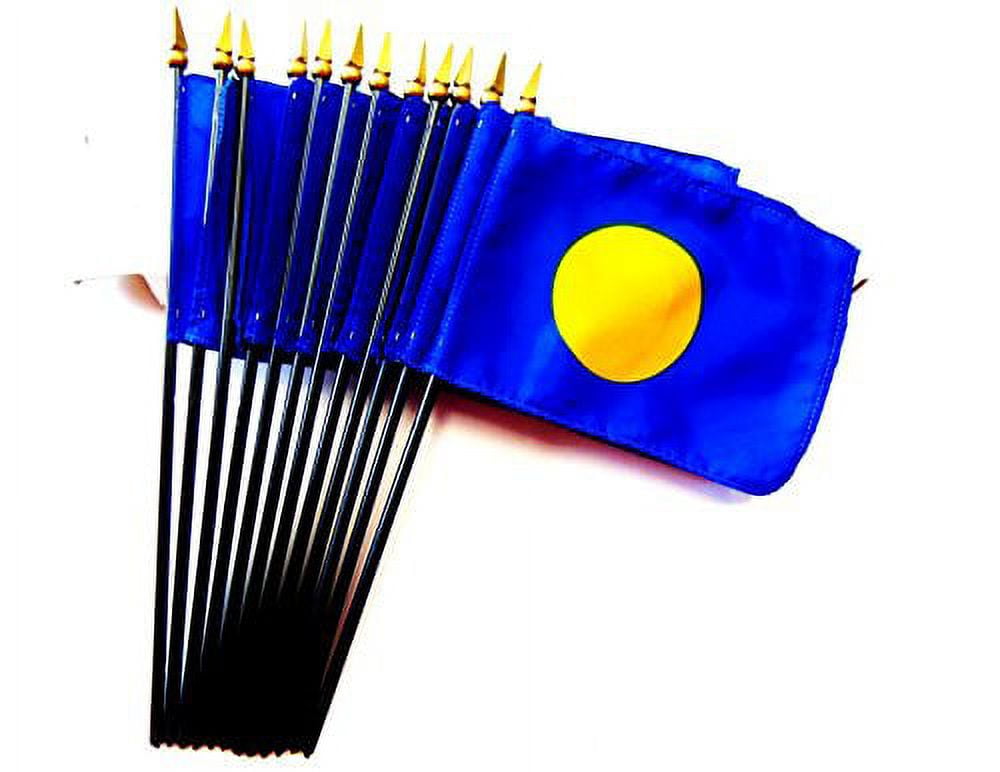 Box of 12 Palau 4"x6" Miniature Desk & Table Flags; 12 American Made ...