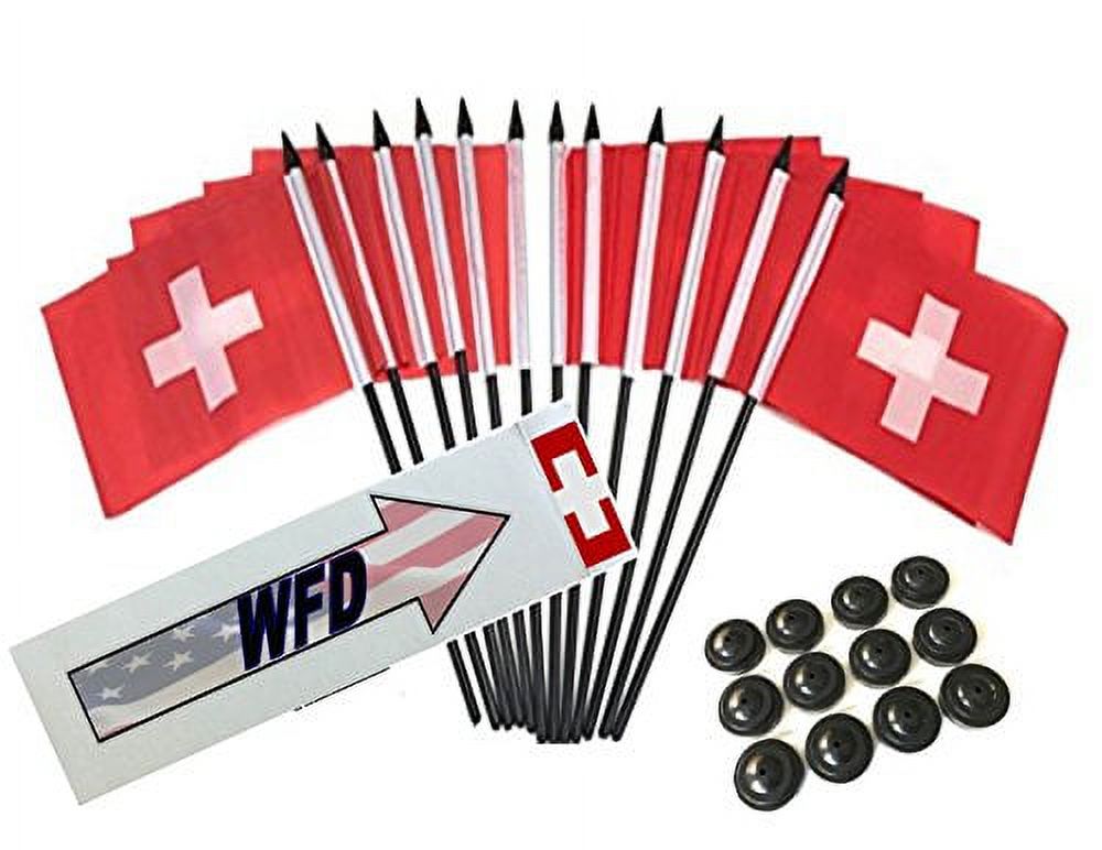 Box of 12 Switzerland 4"x6" Polyester Miniature Office Desk & Little ...