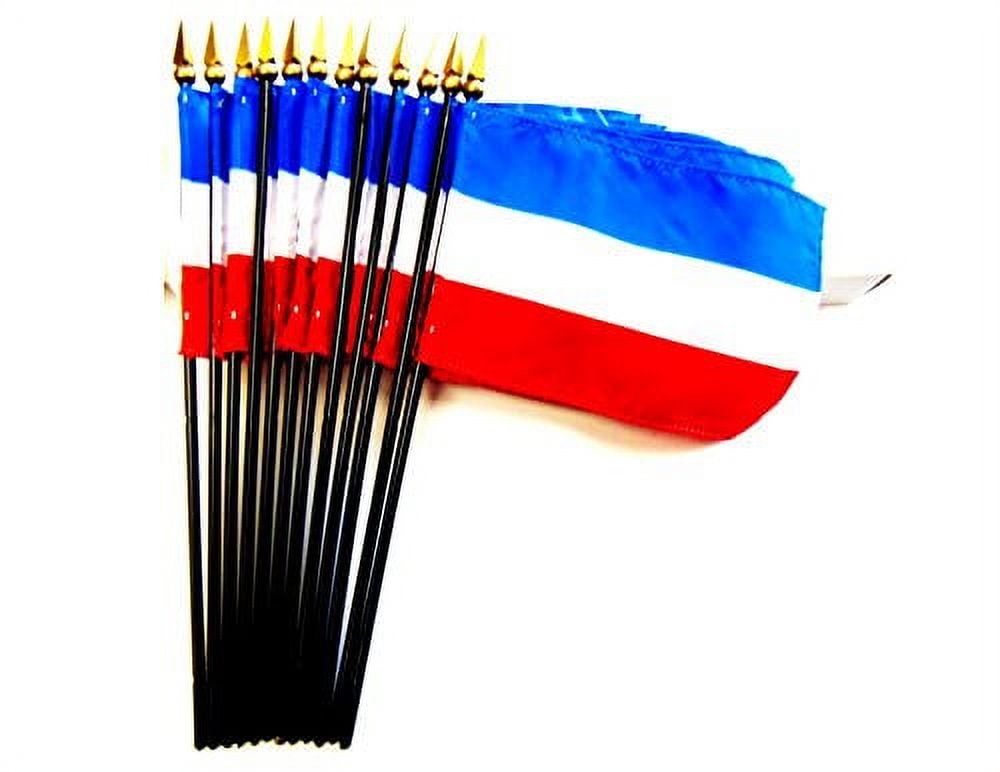 Box of 12 Mini Yugoslavia Desk & Table Flags (4"x6") - High-Quality ...