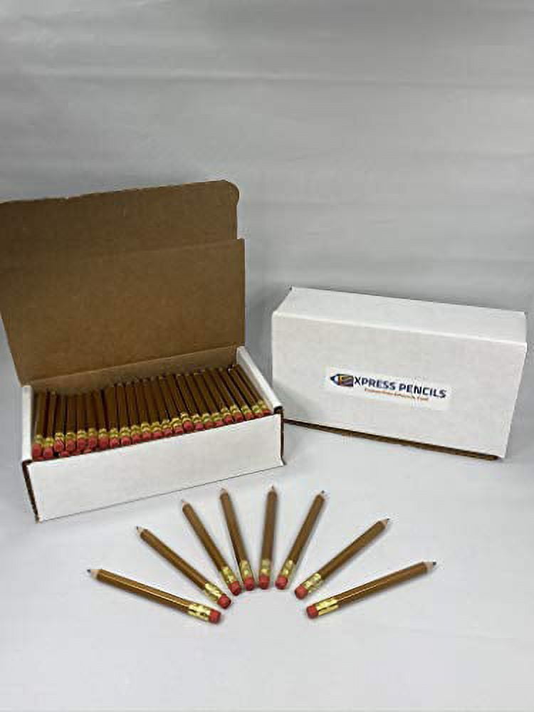 Box of 144 Half Pencils with Eraser Golf, Pocket, Classroom, Pew, Short ...