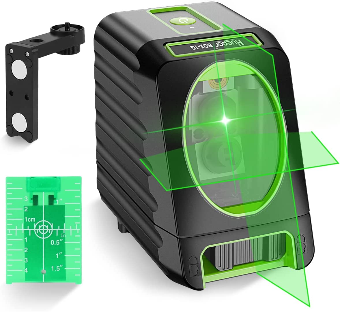 Box-1G Laser Level Self-Leveling, 150ft Outdoor Green Cross Line with ...