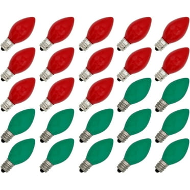 OptiCore C7 Shatterproof Multicolor Twinkle LED Christmas Replacement ...