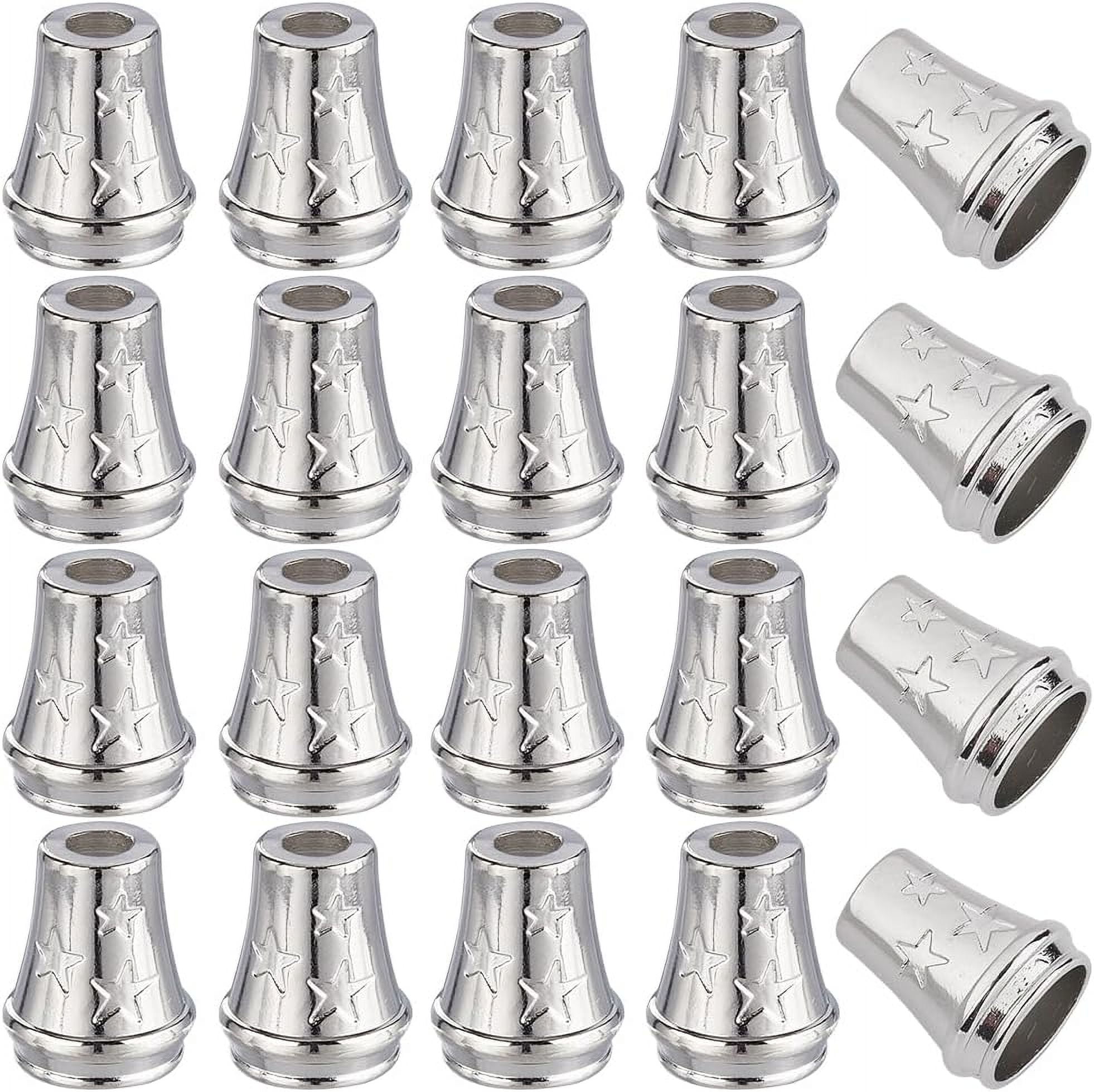 A Box 30Pcs Alloy Cord Ends Lock 3.7mm Bell Shape Drawstring Stopper ...