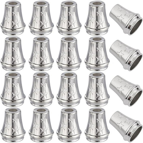 A Box 30Pcs Alloy Cord Ends Lock 3.7mm Bell Shape Drawstring Stopper ...