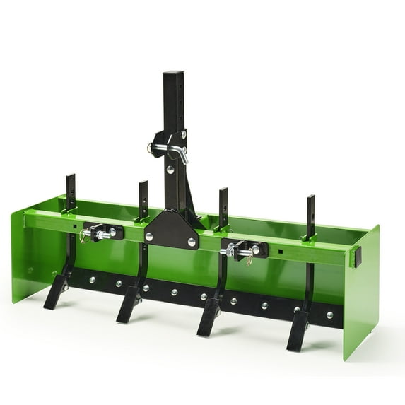 Box Blade Scraper, 46” Three-Point Hitch Tow Behind Attachments for Cat ...