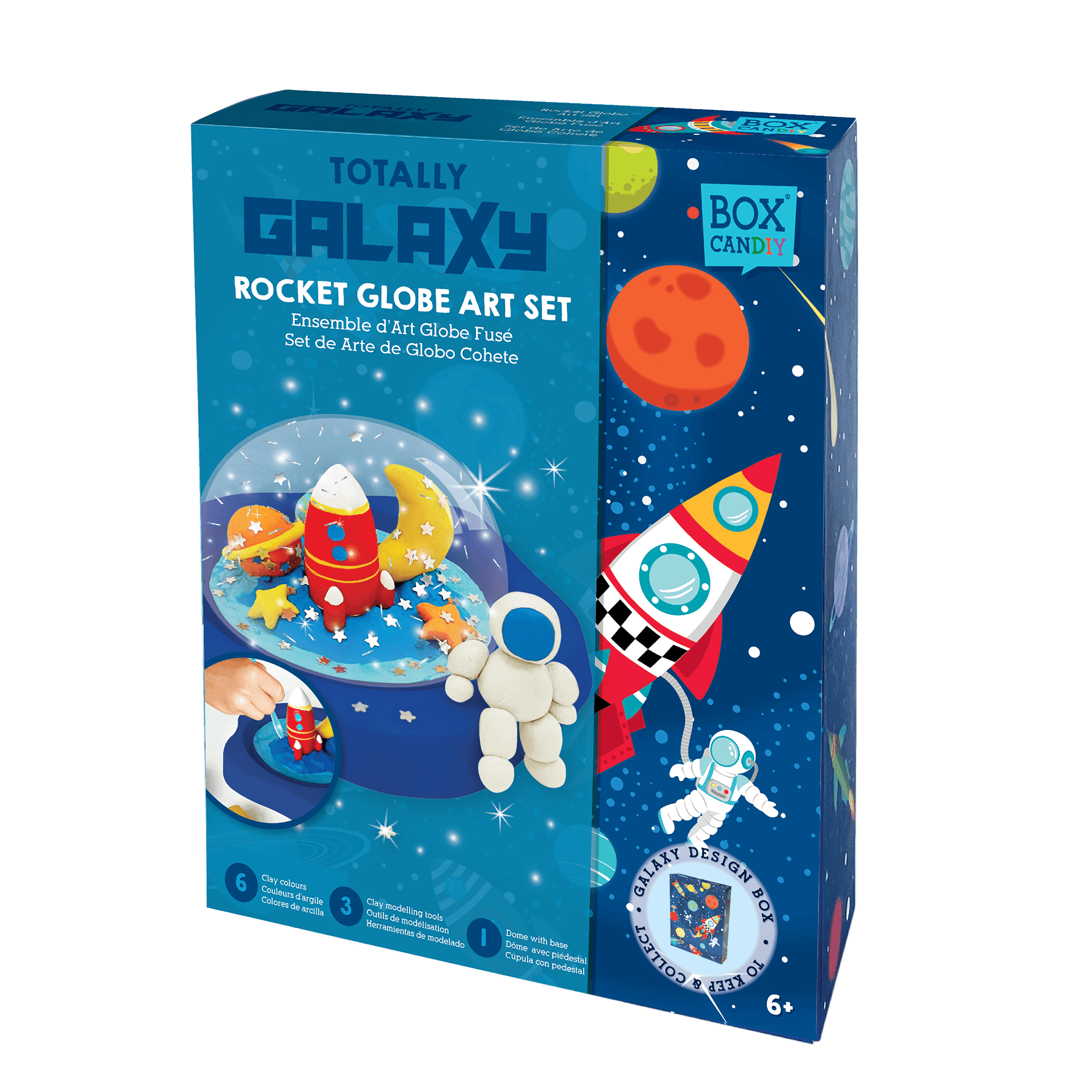 Box Candiy - Totally Galaxy - Rocket Globe Art Set - Walmart.com