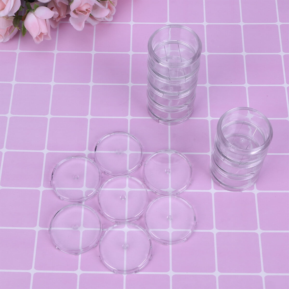 KAKOWELY Pill Organizer White Sealed Travel 1Pcs 5.7x1.6x1.6in ...