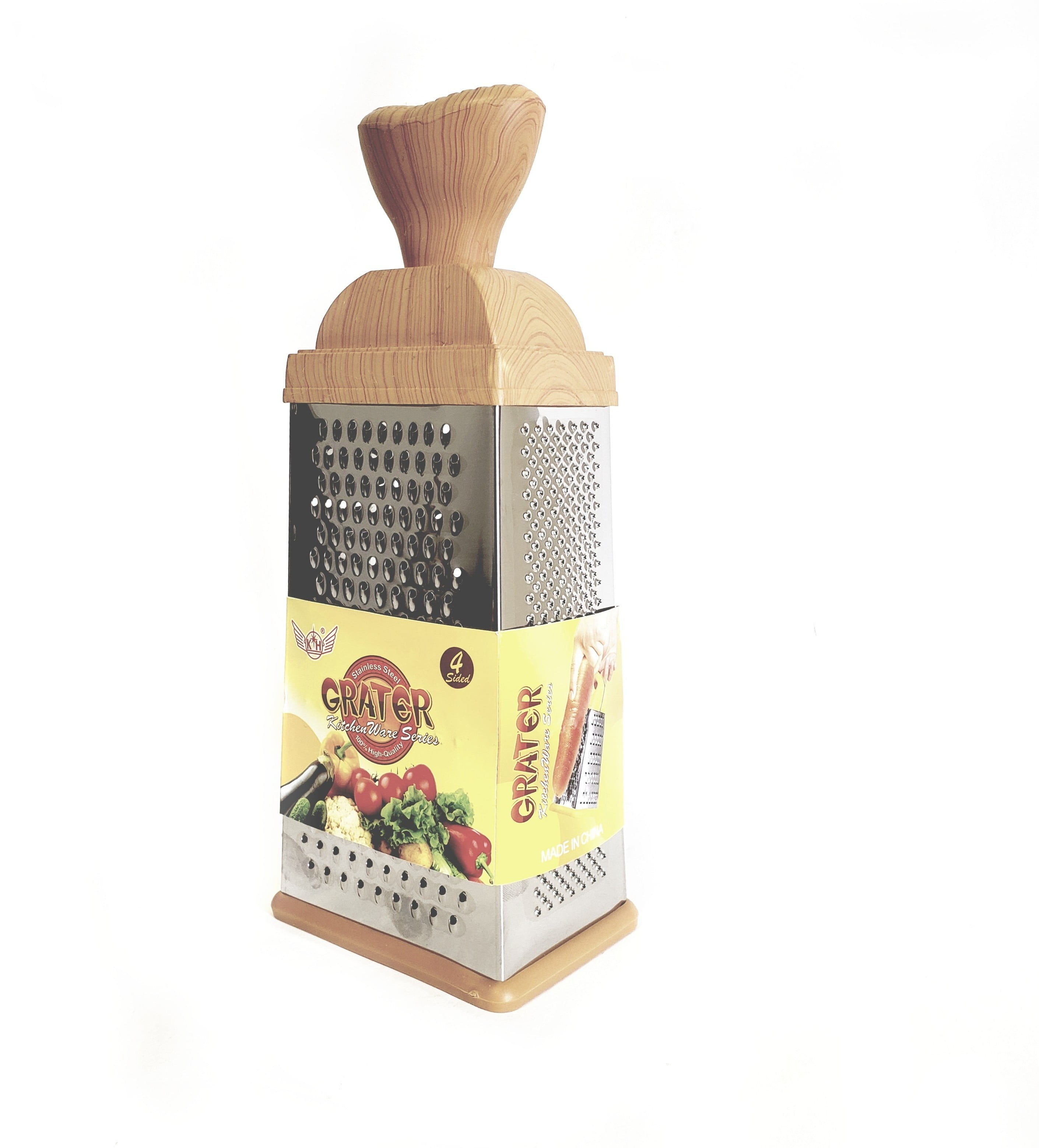 Box Cheese Grater 4-Sided Stainless Steel Large 10.5 inch Grater for ...