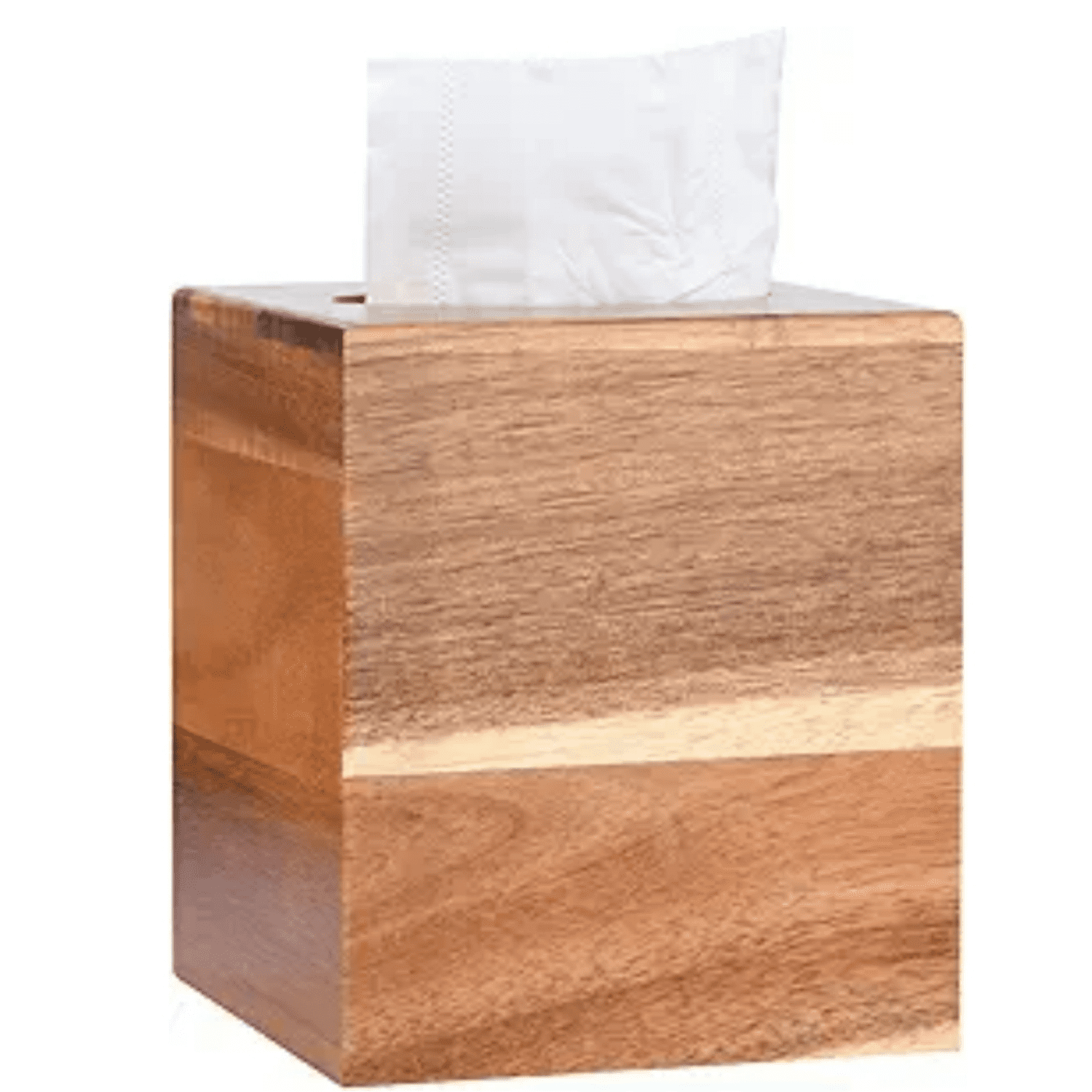 Box Cover Square, Wooden Tissue Box Holder for Bathroom, Bedroom ...