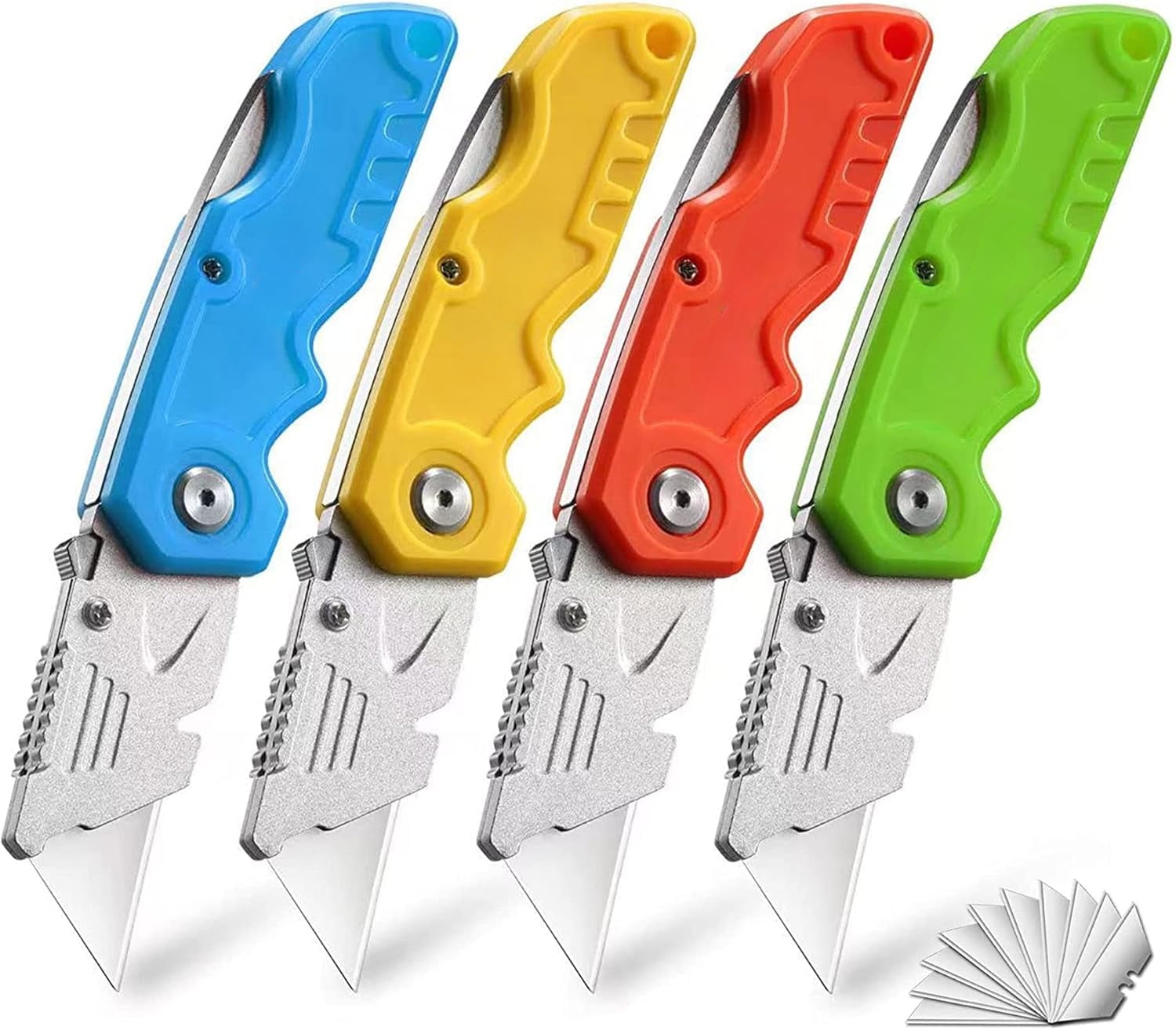 Box Cutter, 4-Pack Tough Folding Box Cutter for Heavy Duty Purpose ...