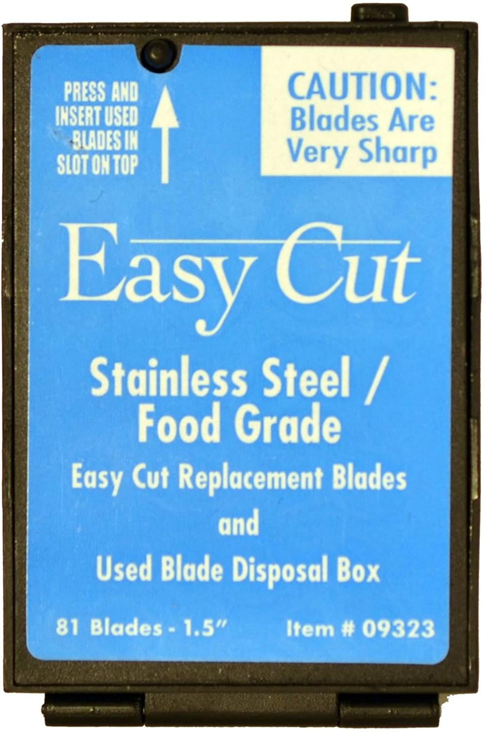 EASY-CUT Box Cutter Blades, Stainless Steel, Food Grade, 81 Count ...