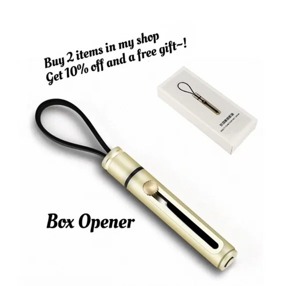 Box Cutter Package Opener Box Opener Keychain-Gold Color - Walmart.com