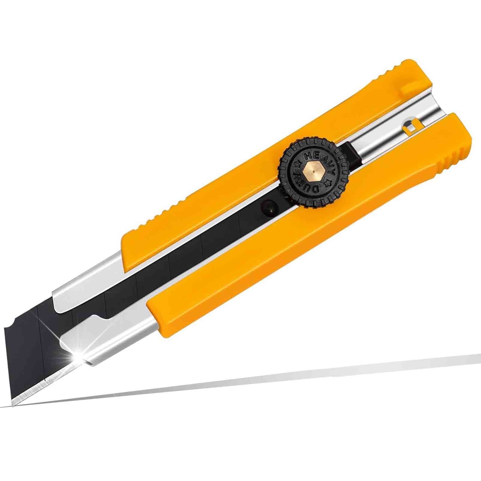 SYITCUN Box Cutter Retractable, Heavy Duty Razor Knife, SK5 Steel Snap ...