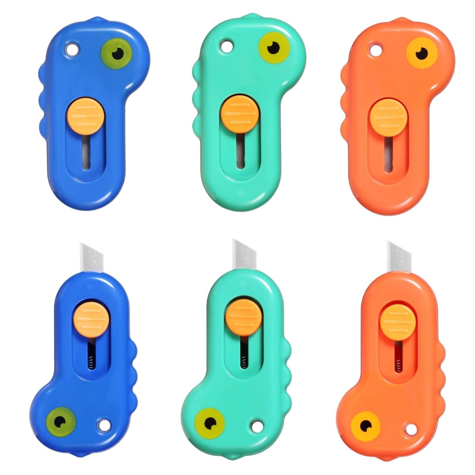 Box Cutter Retractable Mini Utility Knife Small Safety Cutter, Open ...