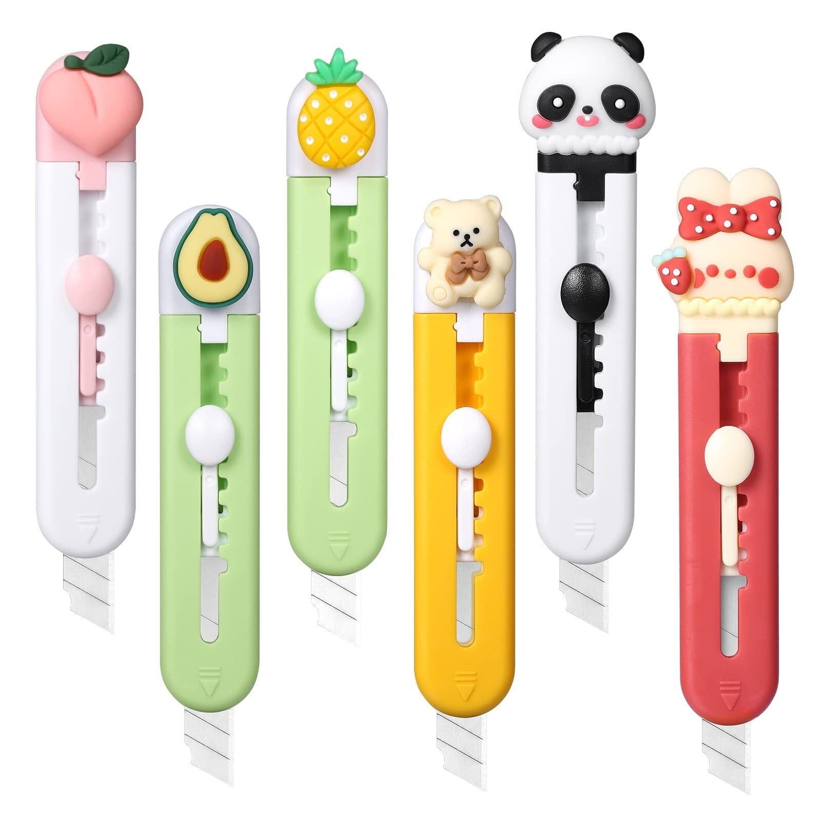 Box Cutter Retractable Mini Utility Knife Small Safety Cutter, Open ...