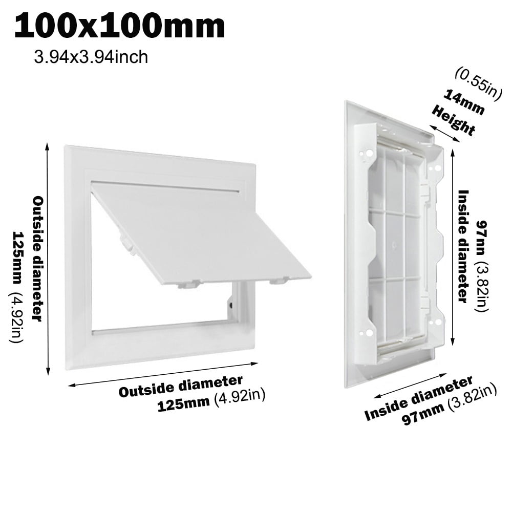 Box Door Lock Door Latch Removable Plastic Wall Access Doors Hinged ...
