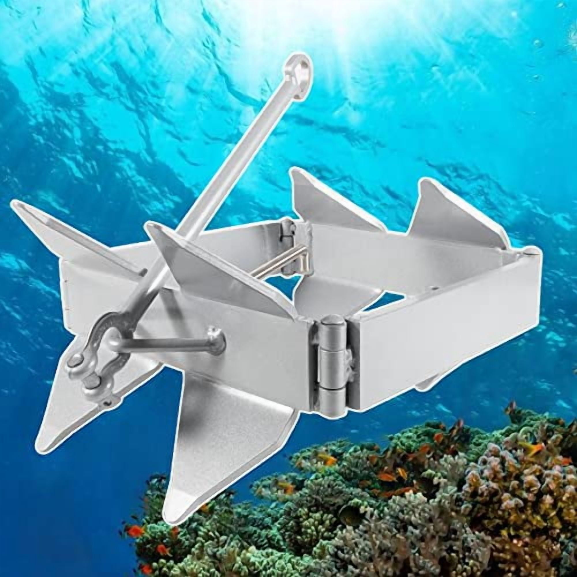 Box Fold Hold Anchor for 18-30ft Boats (20lb): High-Strength Galvanized ...