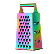 Gorilla Grip Cheese Grater, 4-Side Stainless Steel Box Grater, Pink ...