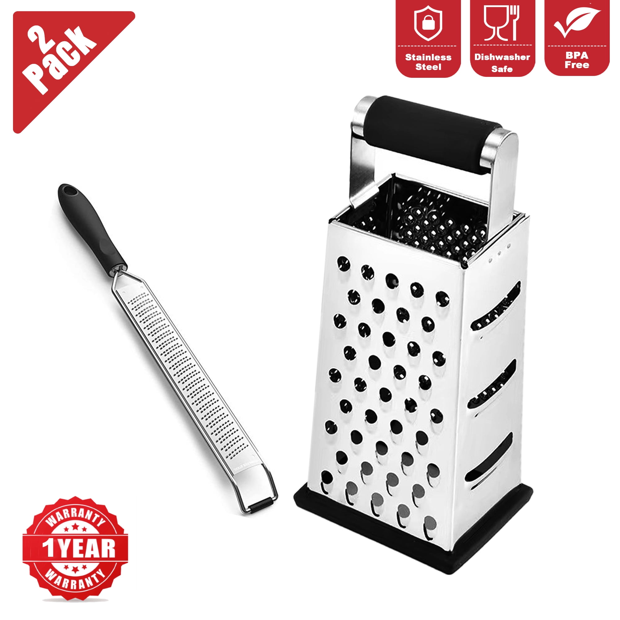 Box Grater Set, Stainless Steel Food Zester, Kitchen Gadget and ...