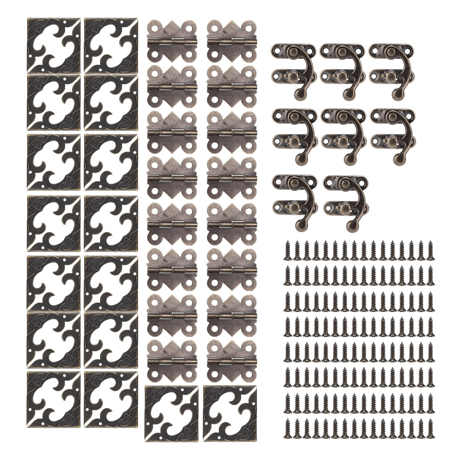 Walmart Box Hardware Kit: Small Buckle Locks, Hinges, Corners for ...