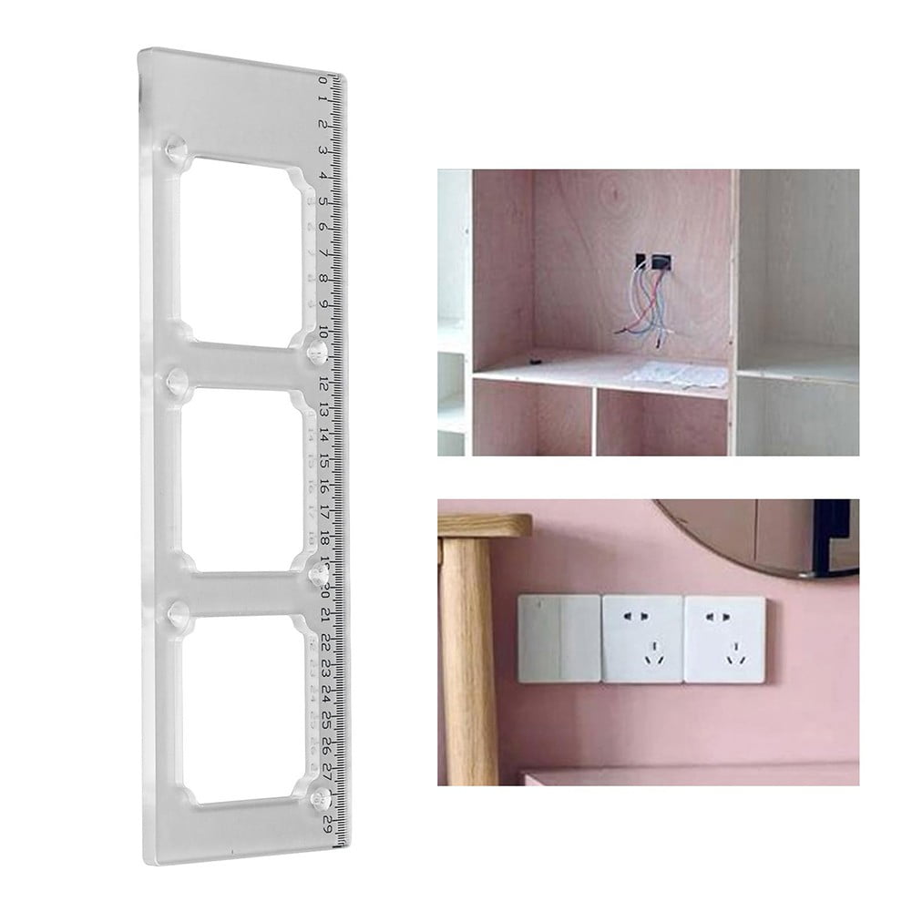 Box Hole Template, Socket Mount Finder Cn Standard 72mm Spacing Acrylic ...