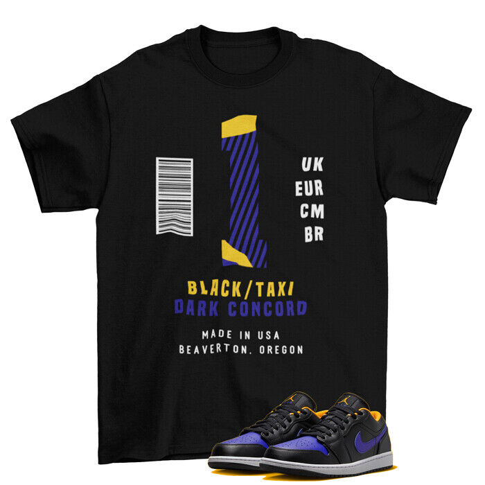 Box Label Dark Concord Shirt to Match Jordan 1 Low Dark Concord 553558 ...