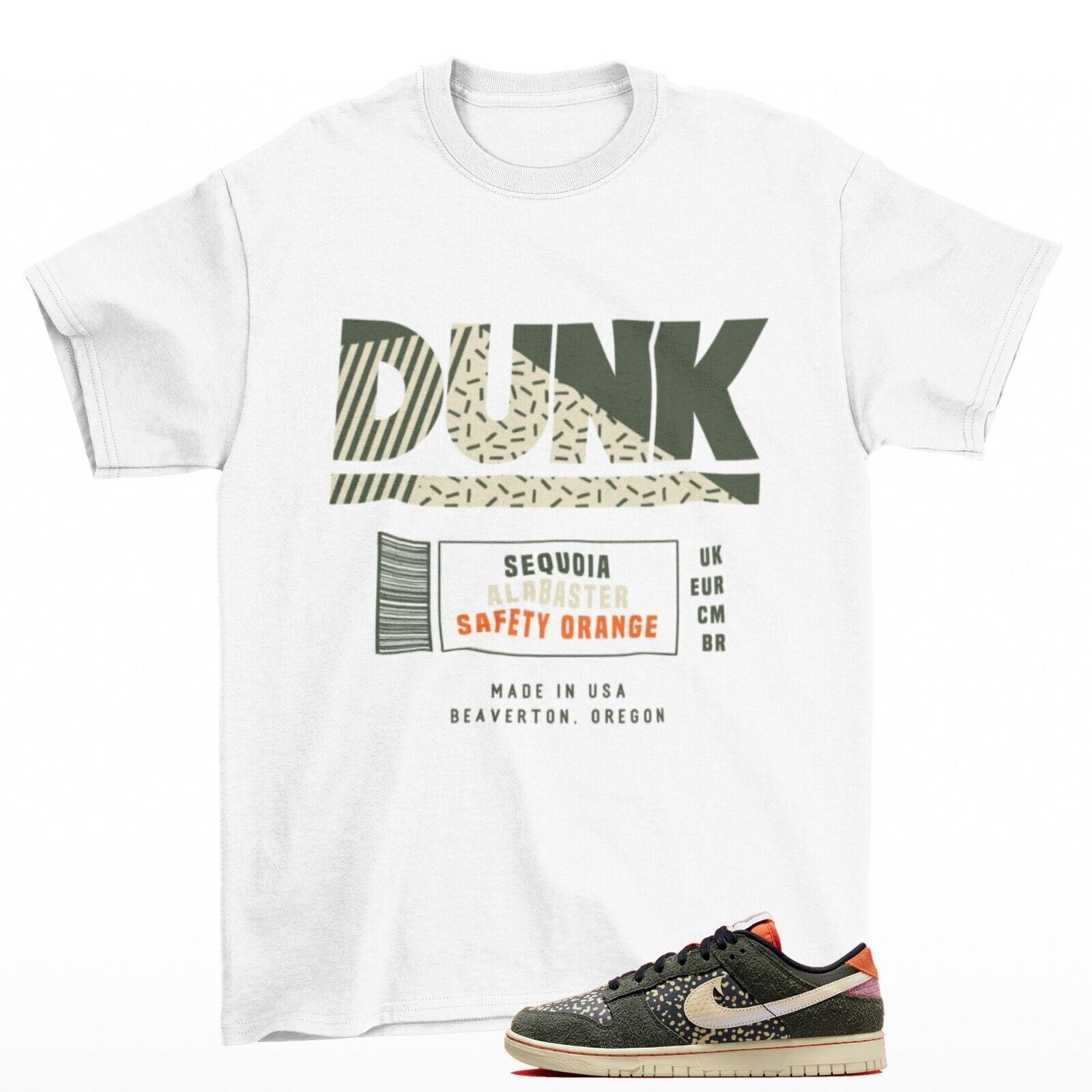 Box Label Dunk Shirt White to Match Dunk Low Fishing Rainbow Trout ...
