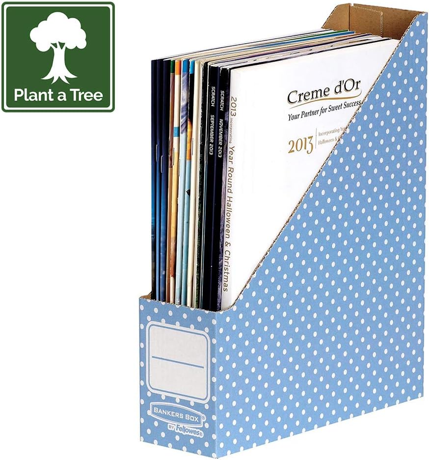 Box Magazine File Holder - Cardboard Magazine File for Magazines, Books ...