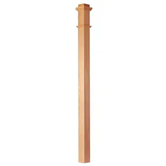 Box Newel Post Standard 3.5" Stair and Railing Post 4075 in White Oak ...
