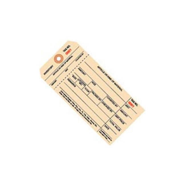 Box Packaging B43404 1 Part Stub Style 8000 - 8999 Inventory Tag - Pack ...