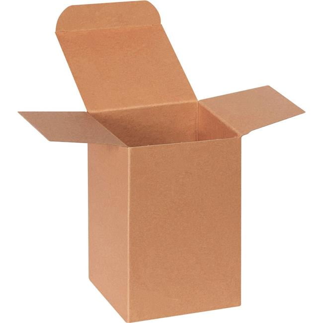Box Packaging B3203869 Heavy Duty Reverse Tuck Folding Cartons, 4 x 4 x ...