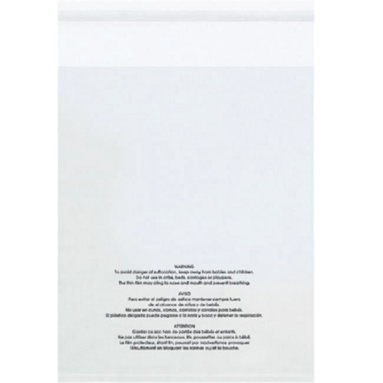 Resealable Suffocation Warning Poly Bags with Vent Holes, 9"W x 12"L 1. ...
