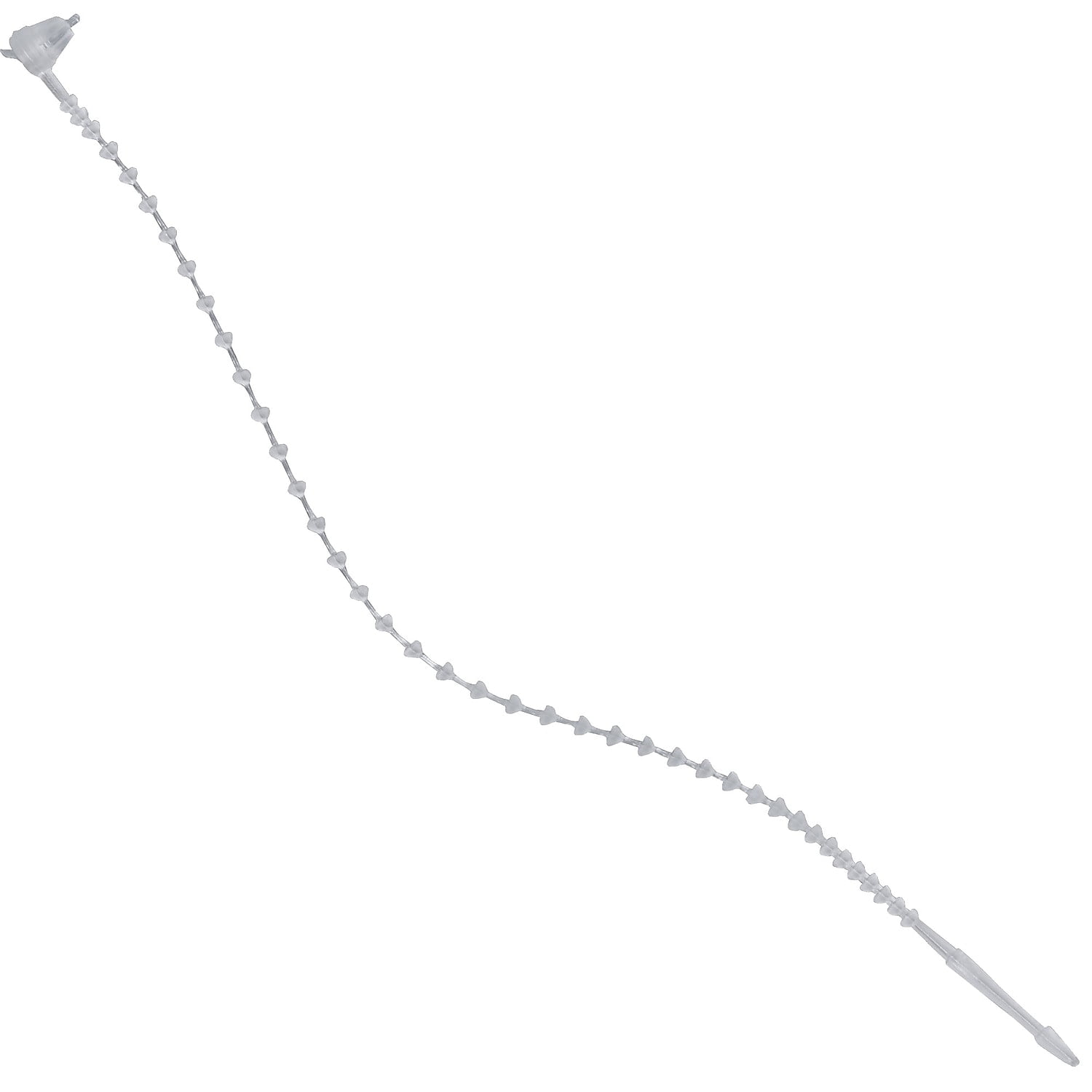 Box Partners Beaded Security Ties 5" White 5000/Case CTBS5A - Walmart.com