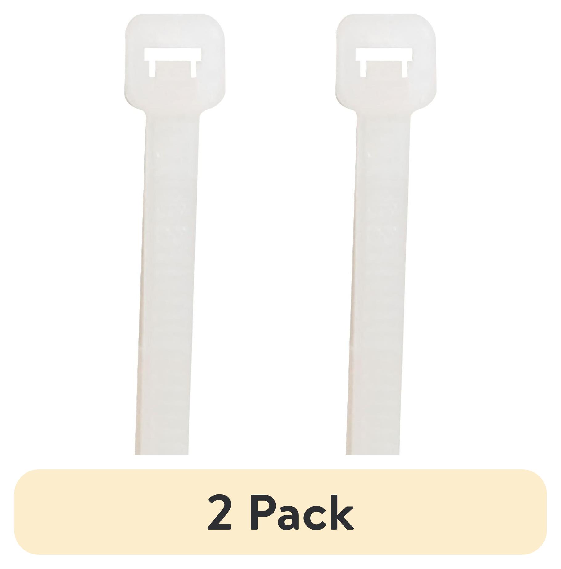 (2 pack) Box Partners Cable Ties 50# 6" Natural 1000/Case CT650 ...
