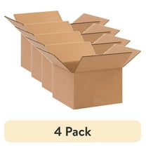 Box Partners Flat Corrugated Boxes 17 1/4" x 11 1/4" x 4" Kraft 25 ...