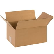 FIXED-DEPTH CORRUGATED SHIPPING BOXES, REGULAR SLOTTED CONTAINER (RSC), 6" X 10" X 4", BROWN ...
