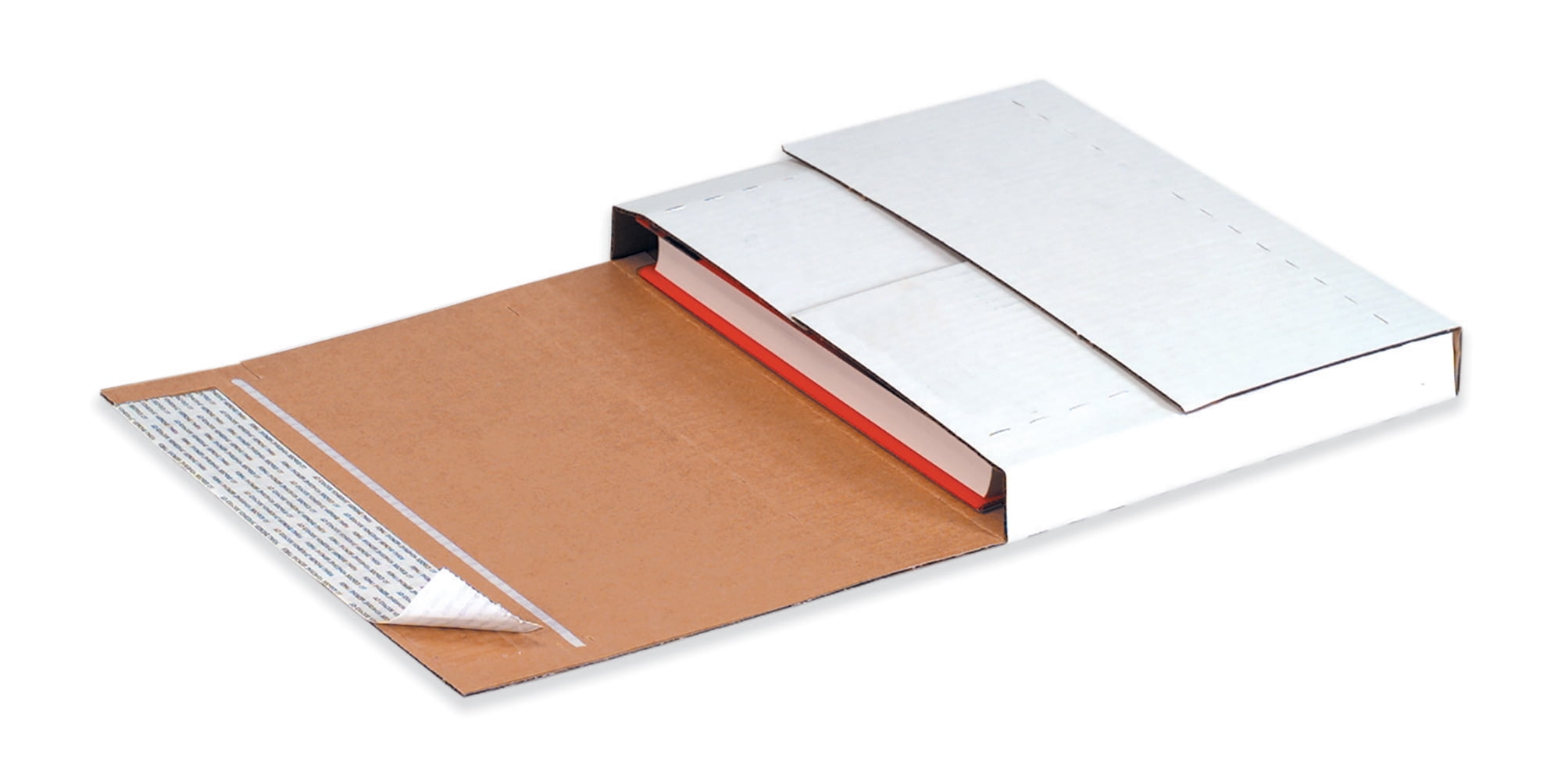 Box Partners Deluxe Easy-Fold Mailers 12 1/8" x 9 1/8" x 2" White 25 ...