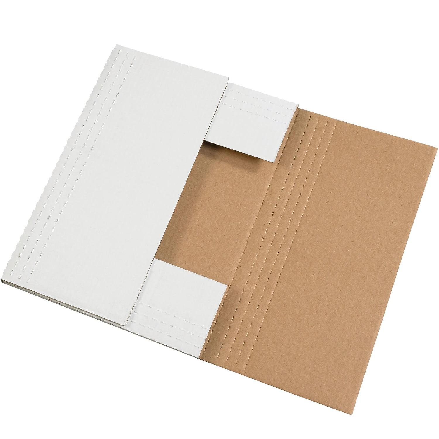 Box Partners Easy-Fold Mailers 20" x 16" x 2" White 50/Bundle M20162BF ...