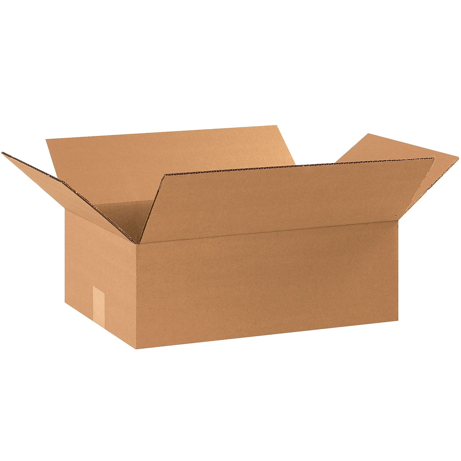 Box Partners Flat Corrugated Boxes 17 1/4" x 11 1/4" x 4" Kraft 25 ...
