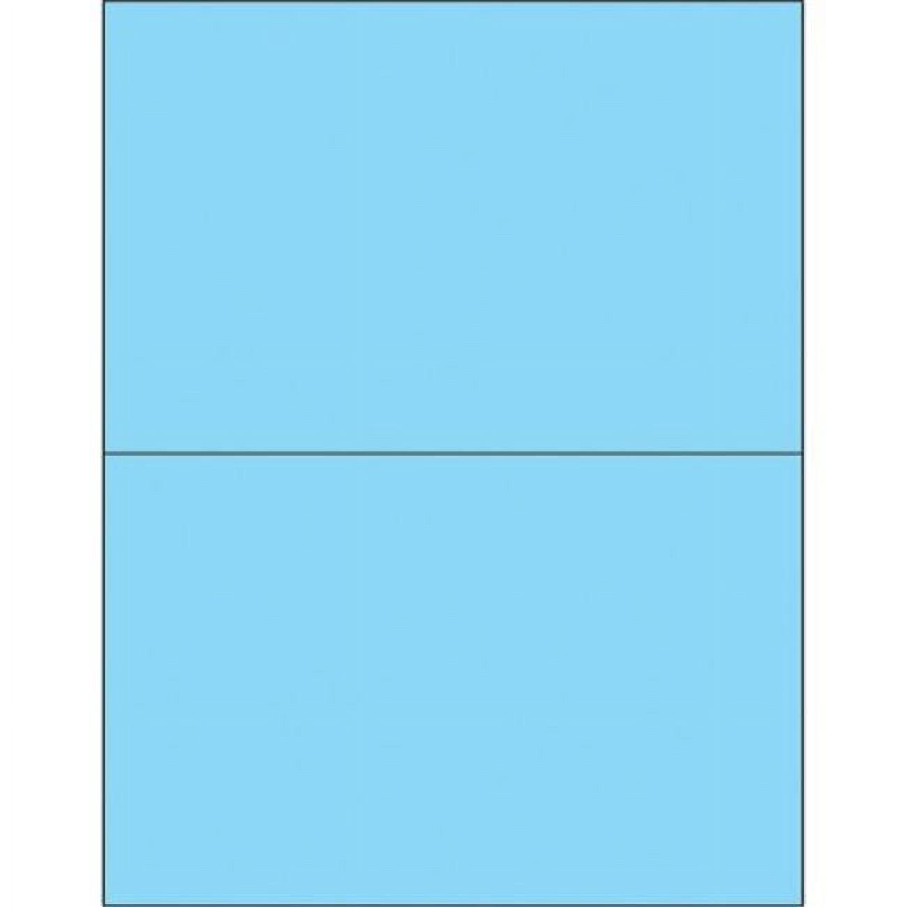 Box Partners Fluorescent Pastel Blue Rectangle Laser Labels - Pack of ...